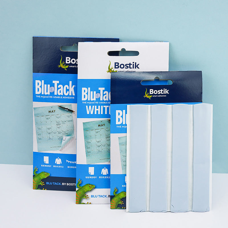 Bostick Blu Tack Reusable Adhesive Putty Blue / White 45g / 75g Pcs Se ...