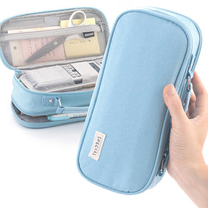 Extra-Large Multilayer Canvas Pencil Case Pouch — A Lot Mall