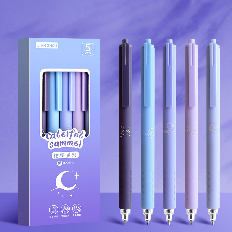 Gradient Colors Gel Pen 0.5mm [5-Colors Box Pack]