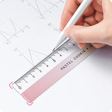 KOKUYO Pastel Cookie Sora Pastel Planet Wave 15cm Ruler — A Lot Mall