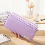 Large Flip Drawer Double Sided Zipper Rectangular Pencil Case — A Lot Mall
