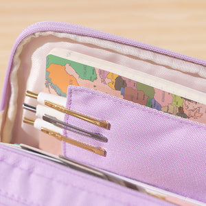 Large Flip Drawer Double Sided Zipper Rectangular Pencil Case — A Lot Mall