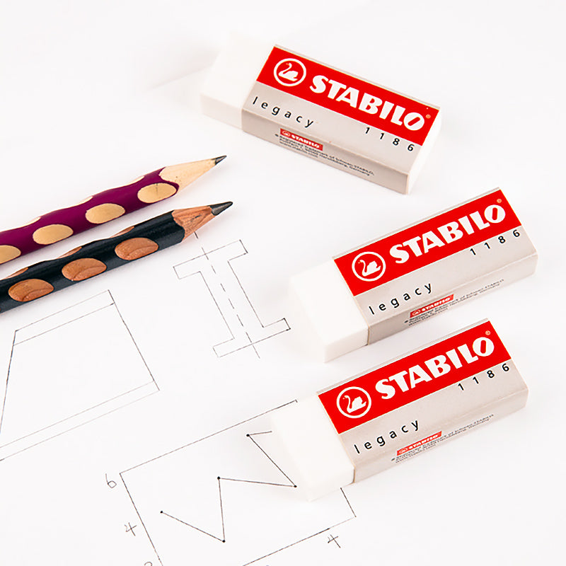 Stabilo Legacy 1186 White Eraser 3 Pcs Pack — A Lot Mall