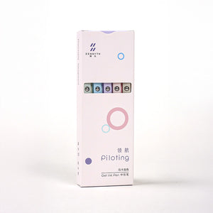ZENNYTH Piloting Gel Pen & Refill [5-Colors Box Pack] 0.5mm