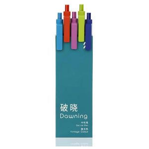 ZENNYTH Piloting Gel Pen & Refill [5-Colors Box Pack] 0.5mm