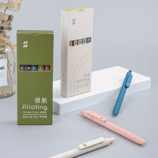 ZENNYTH Piloting Gel Pen & Refill [5-Colors Box Pack] 0.5mm