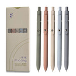 ZENNYTH Piloting Gel Pen & Refill [5-Colors Box Pack] 0.5mm