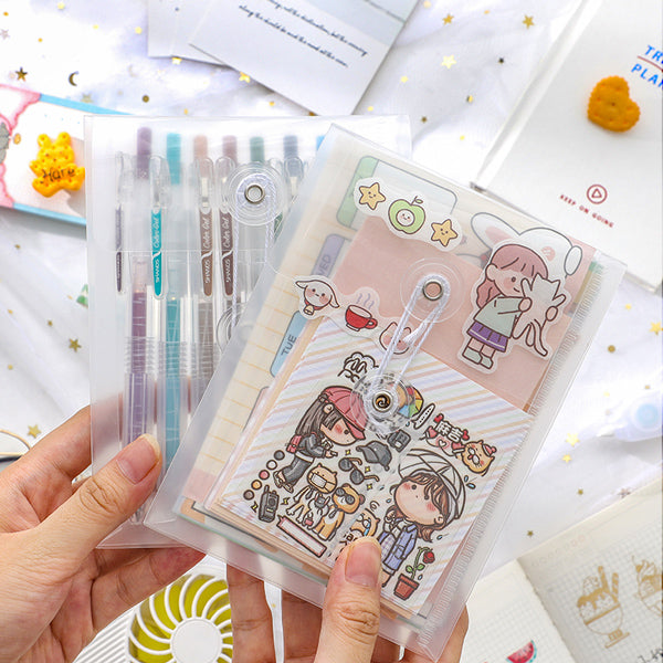 A6 Clear Plastic Envelope with String Closure
