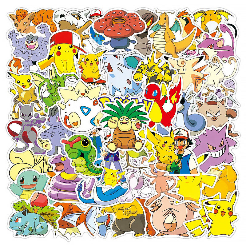 Anime Pokemon Cartoon Stickers 200 Pcs MEGA Set — A Lot Mall