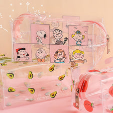 Kawaii Clear Transparent Pencil Pouch — A Lot Mall