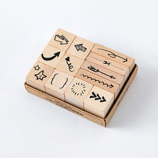 LifeStyle Wooden Stamp Set — A Lot Mall