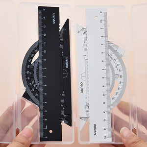 Math Geometry Rulers Set with Protractor, Triangle Ruler — A Lot Mall
