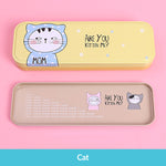 Pastel Color Cartoon Two Layers Metal Pencil Box Bundle — A Lot Mall