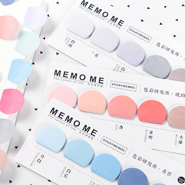 Pastel Gradient Mini Sticky Note 6 Pads Pack — A Lot Mall