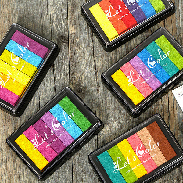 multicoloured ink pad