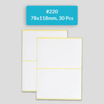 Self Adhesive Sticky White Labels 15 Sheets A5 Pack — A Lot Mall