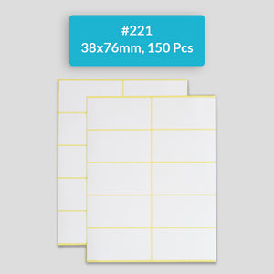 Self Adhesive Sticky White Labels 15 Sheets A5 Pack — A Lot Mall