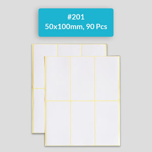 Self Adhesive Sticky White Labels 15 Sheets A5 Pack — A Lot Mall