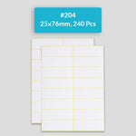 Self Adhesive Sticky White Labels 15 Sheets A5 Pack — A Lot Mall