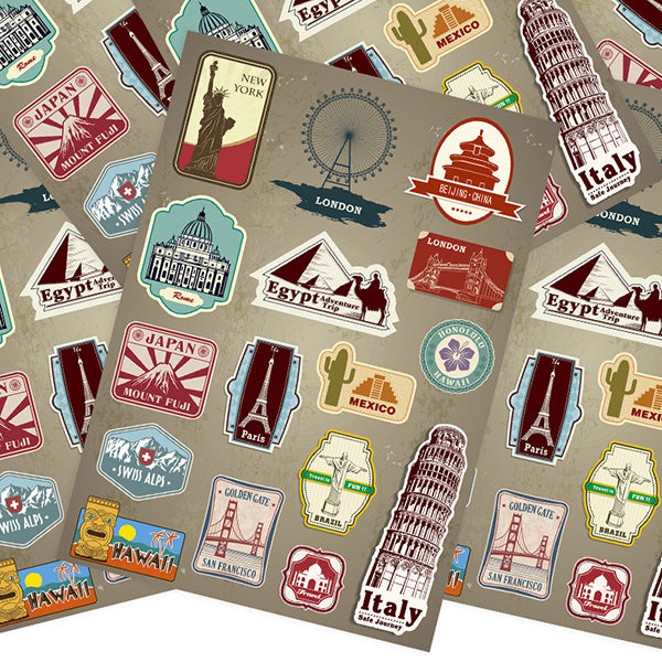 Suitcase Stickers Printable