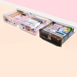 Under Table Hanging Drawer Stationery Organizer — A Lot Mall